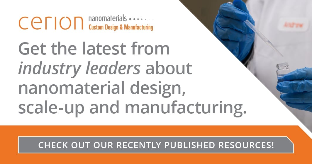 Nanomaterial Resources - Cerion Nanomaterials
