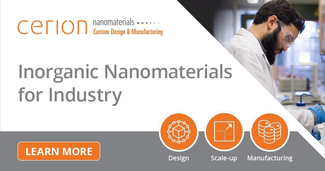 Nanomaterials for Products & Applications - Cerion Nanomaterials