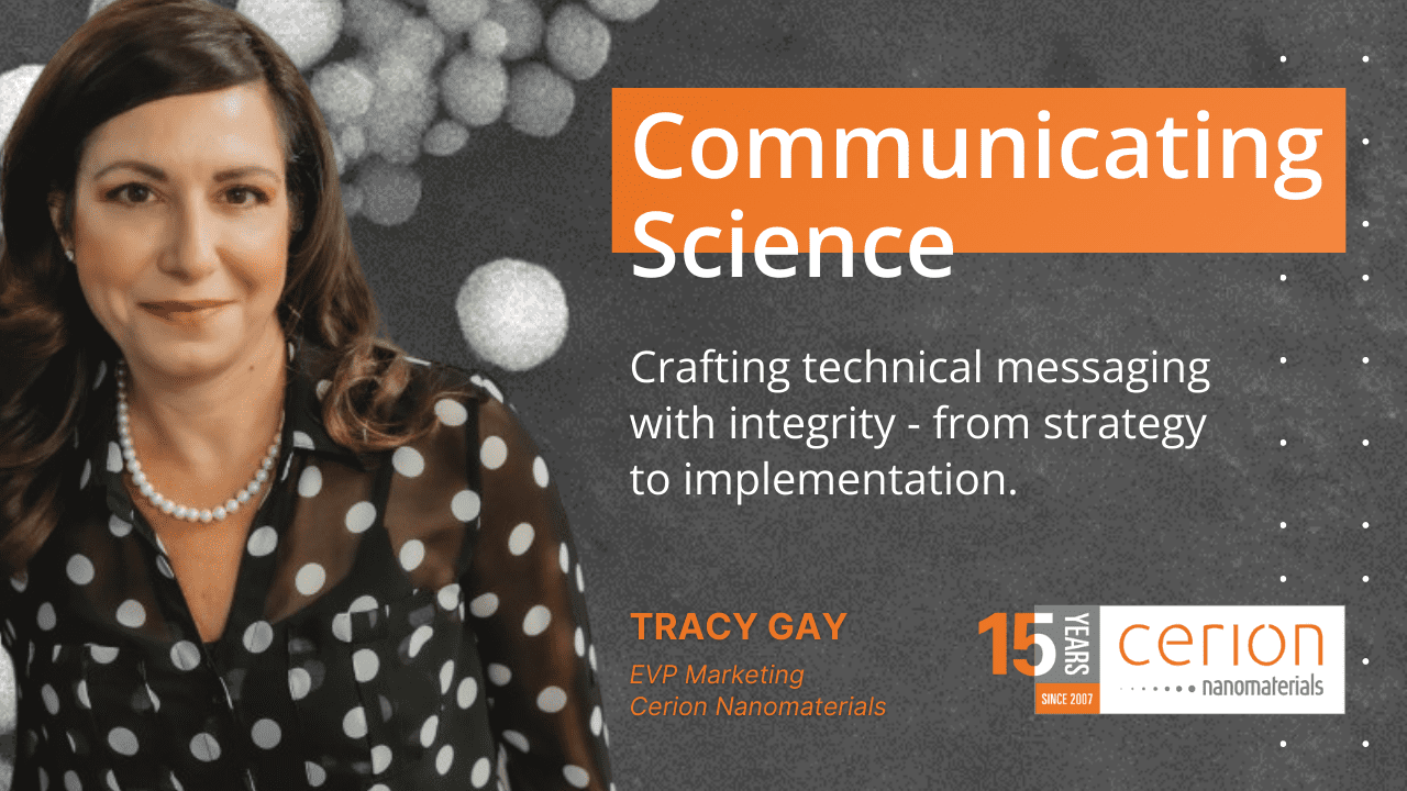 Communicating Science - Cerion Nanomaterials