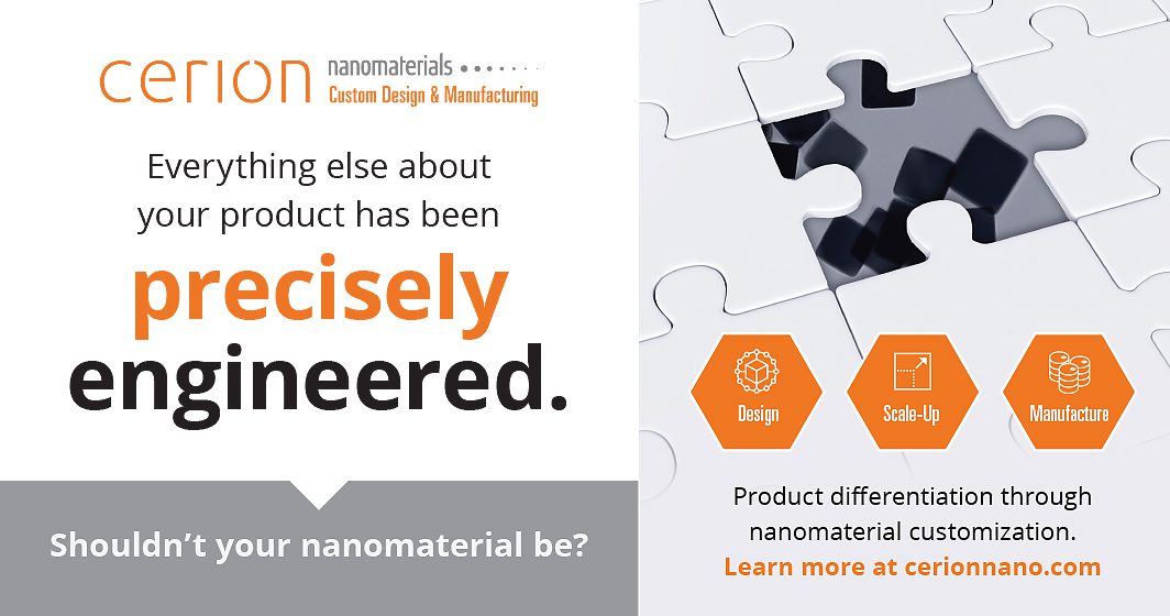 Precisely Engineered Nanoparticles - Cerion Nanomaterials